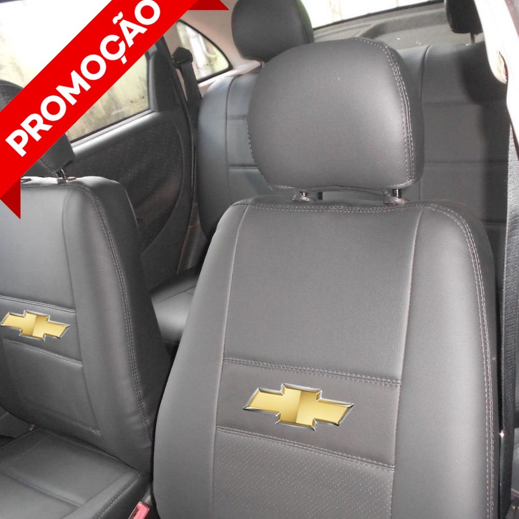 Kit Capa Banco Carro 100% Couro Chevrolet Onix Prisma Corsa | Shopee Brasil