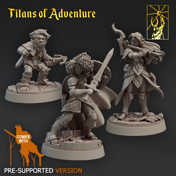 Miniaturas RPG D&D Titans of Adventure - 1 Titan Forge Miniatures ...