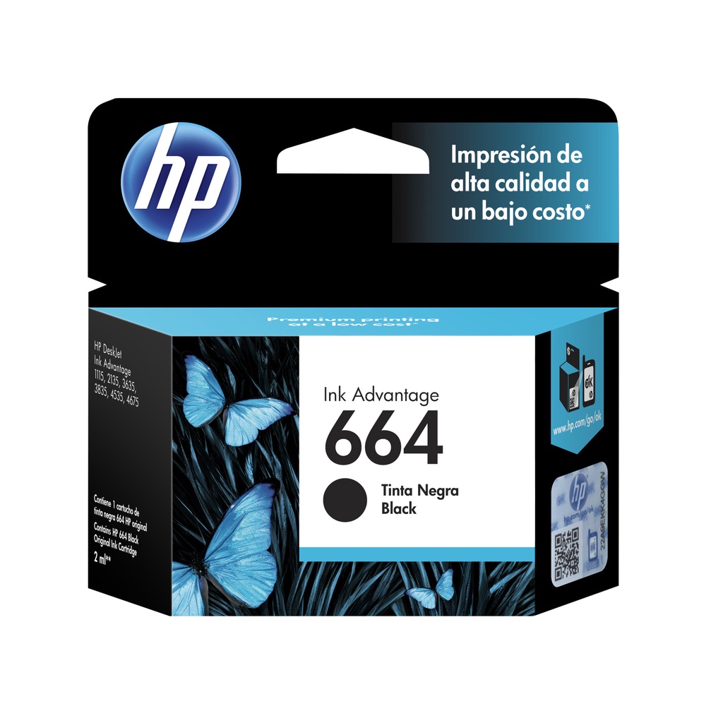 Cartucho Hp 664 Original HP664 Color - 664 Preto / 664 Color / Kit 664 ...