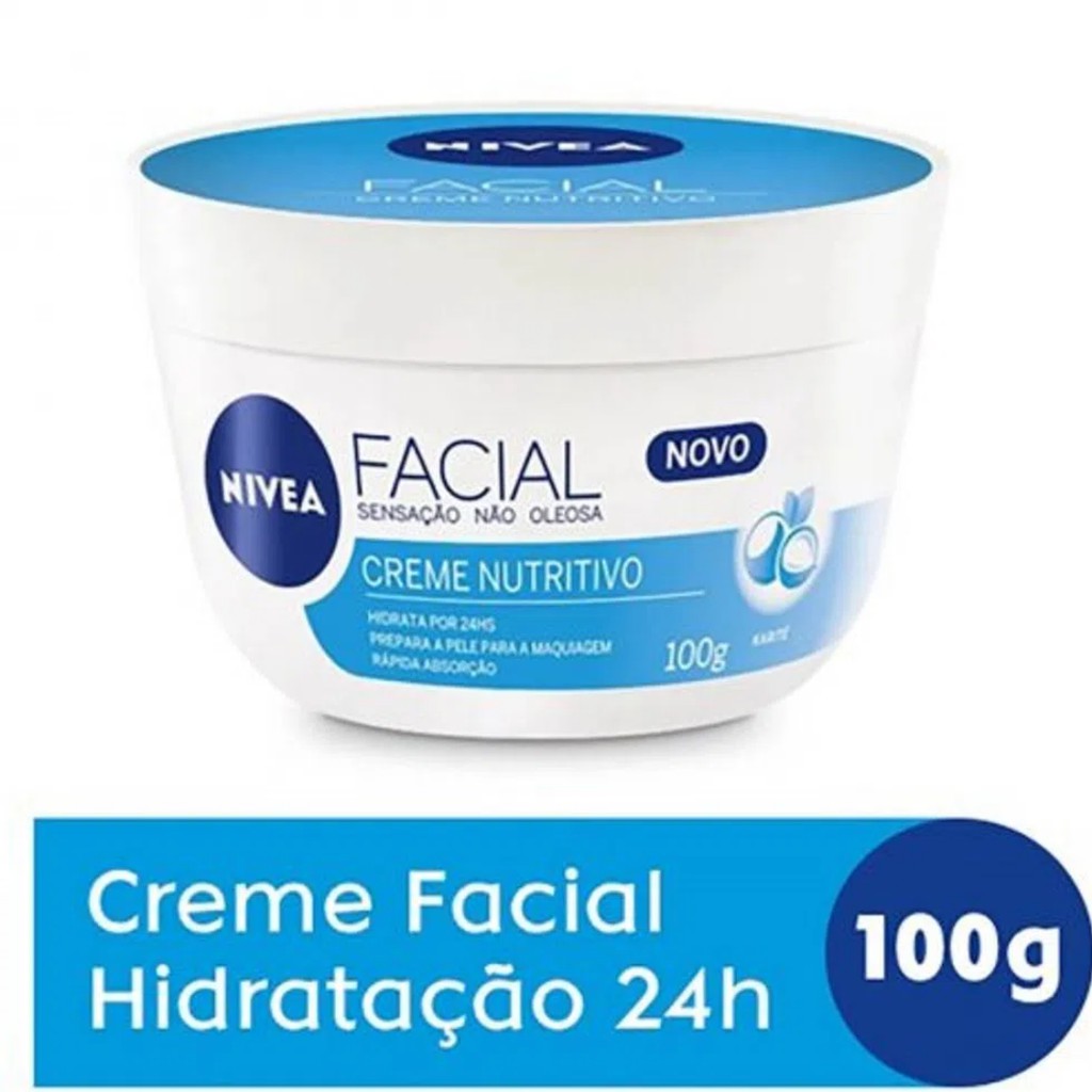 Creme Facial Nutritivo Nivea (Azul claro) 100g | Shopee Brasil