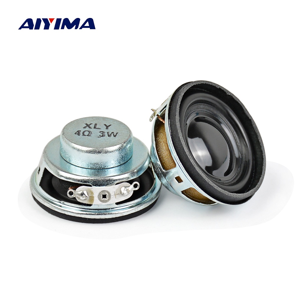 AIYIMA 2Pcs 1.5 Inch HiFi 4Ohm 3W Alto-Falante De Gama Completa 40MM Áudio Portátil Para ...