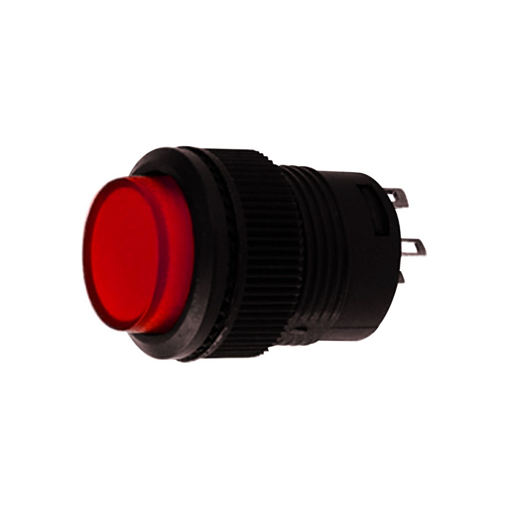 Botão Pulsativo Neon 3A 250VAC R16-503AD 4T (Vermelho) | Shopee Brasil