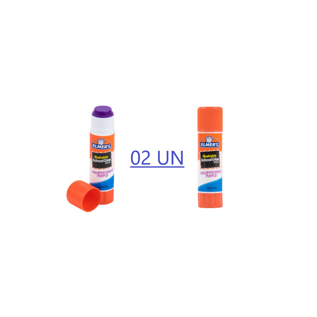 Cola Bastão Elmers 2 Unidades Roxa Original Importada Dos E U A ...