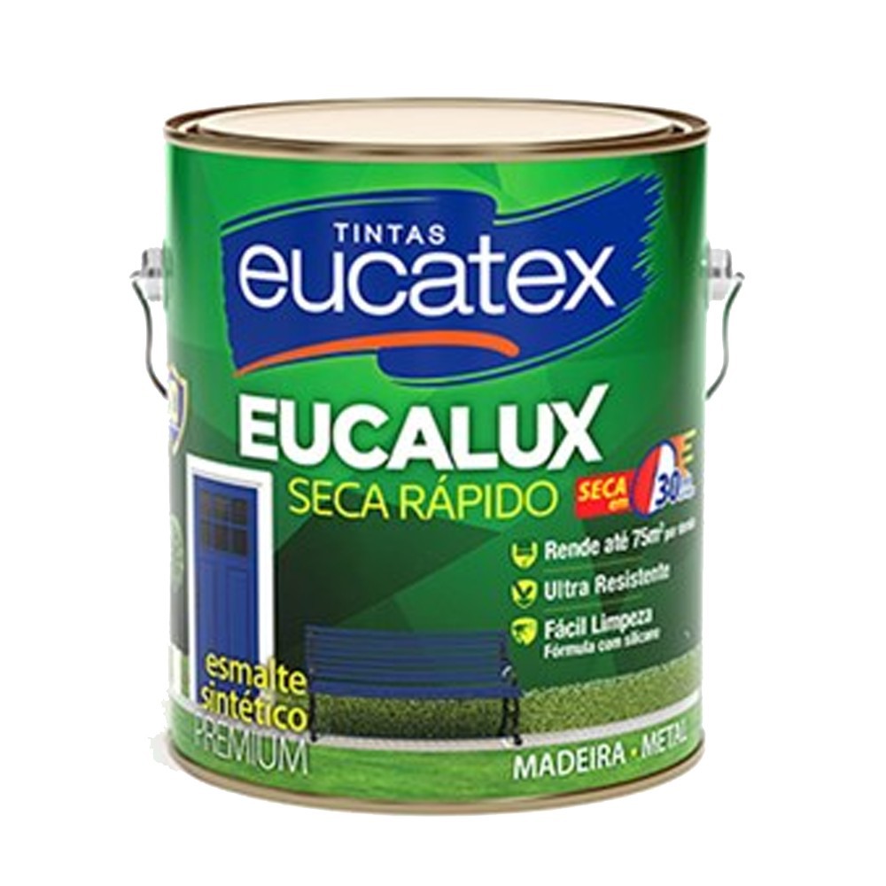 Tinta Eucalux Esmalte Premium Azul Del Rey 900 Ml Eucatex | Shopee Brasil