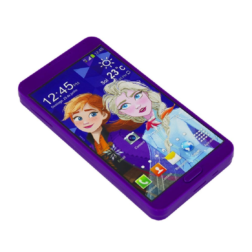 Celular de Brinquedo Smartphone Disney Mickey Frozen Com Som | Shopee ...