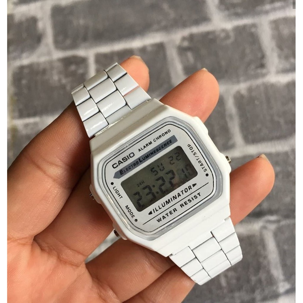relogio Casio original Branco envio imediato 45674 | Shopee Brasil