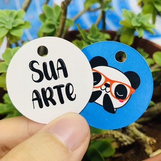 135 Tags Redondas 4x4 cm Personalizadas | Shopee Brasil