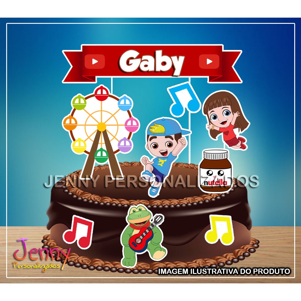 Topo Topper de Bolo Personalizado Lucas Neto 2 | Shopee Brasil