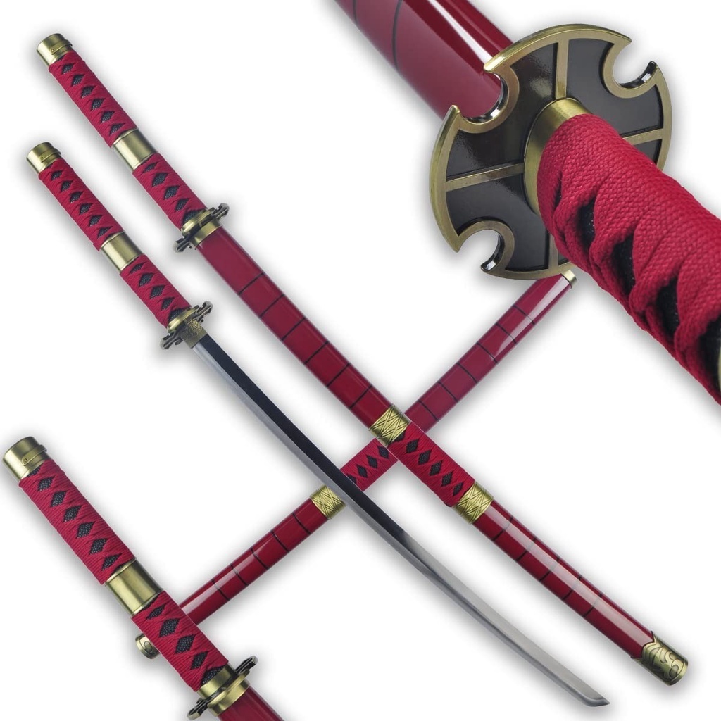 Espada Katana One Piece Roronoa Zoro Shusui Sandai Kitetsu G | Shopee ...