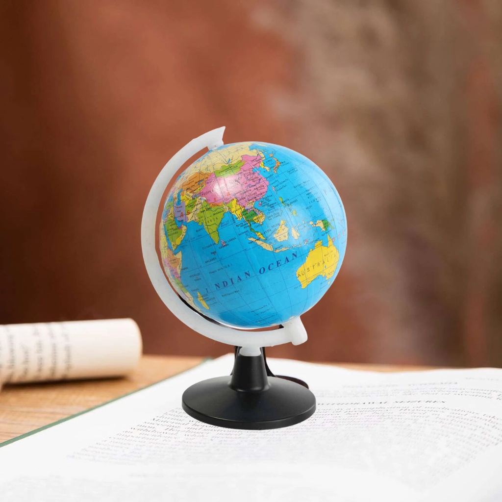 Globo Terrestre Pequeno 10Cm Giratório Mesa Mapa Mundial | Shopee Brasil