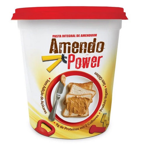 Pasta de Amendoim Integral 1,005Kg - Amendo Power Tradicional Exclusivo ...