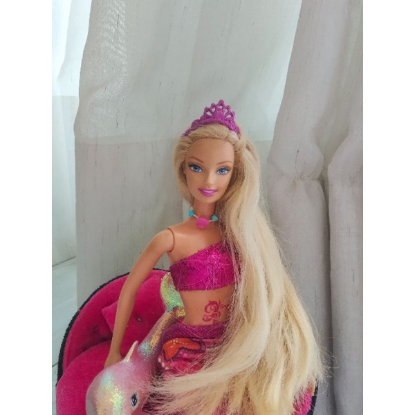 Boneca Barbie em vida de sereia Merlia | Shopee Brasil