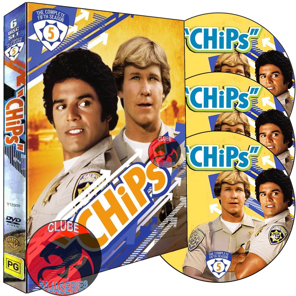 DVD CHIPS - A 5º TEMPORADA COMPLETA E DUBLADA | Shopee Brasil