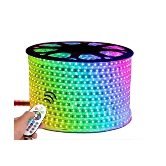Fita Led 5050 Rgb 15 Metros Ip65 Com 1controle + Fonte | Shopee Brasil