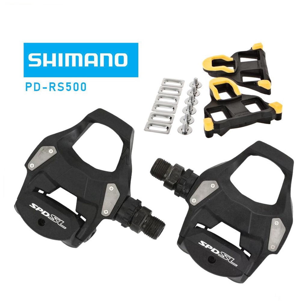 Pedal Clip Speed Shimano Pd-rs500 Road Preto C/ Tacos | Shopee Brasil