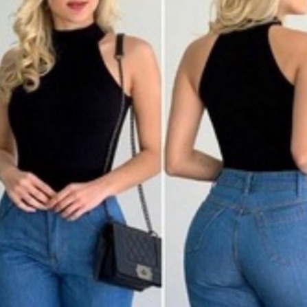 Body cavado gola alta com bojo feminino | Shopee Brasil