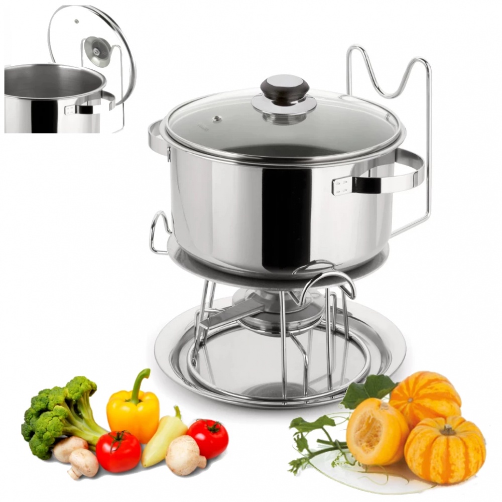 Le Rechaud 5 Litros 6 Peças com Suporte Queimador | Shopee Brasil