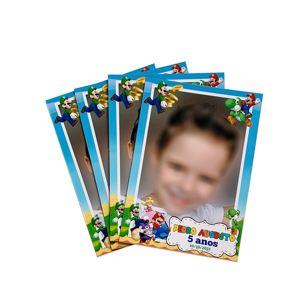 Imã Aniversário Super Mario Bros - 7x10cm | Shopee Brasil