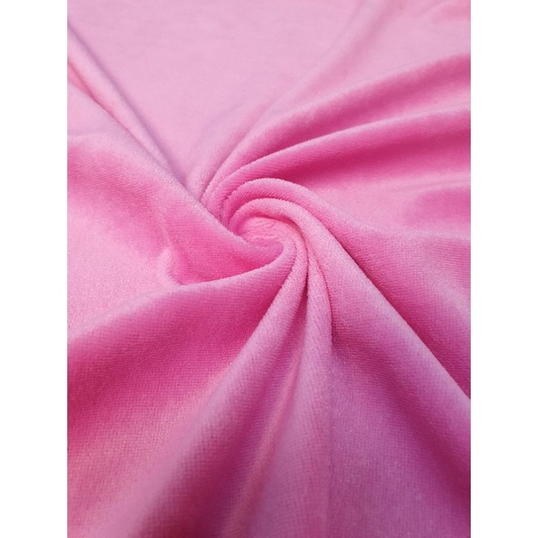 Tecido Plush cor Rosa Chiclete - 1 metro. | Shopee Brasil