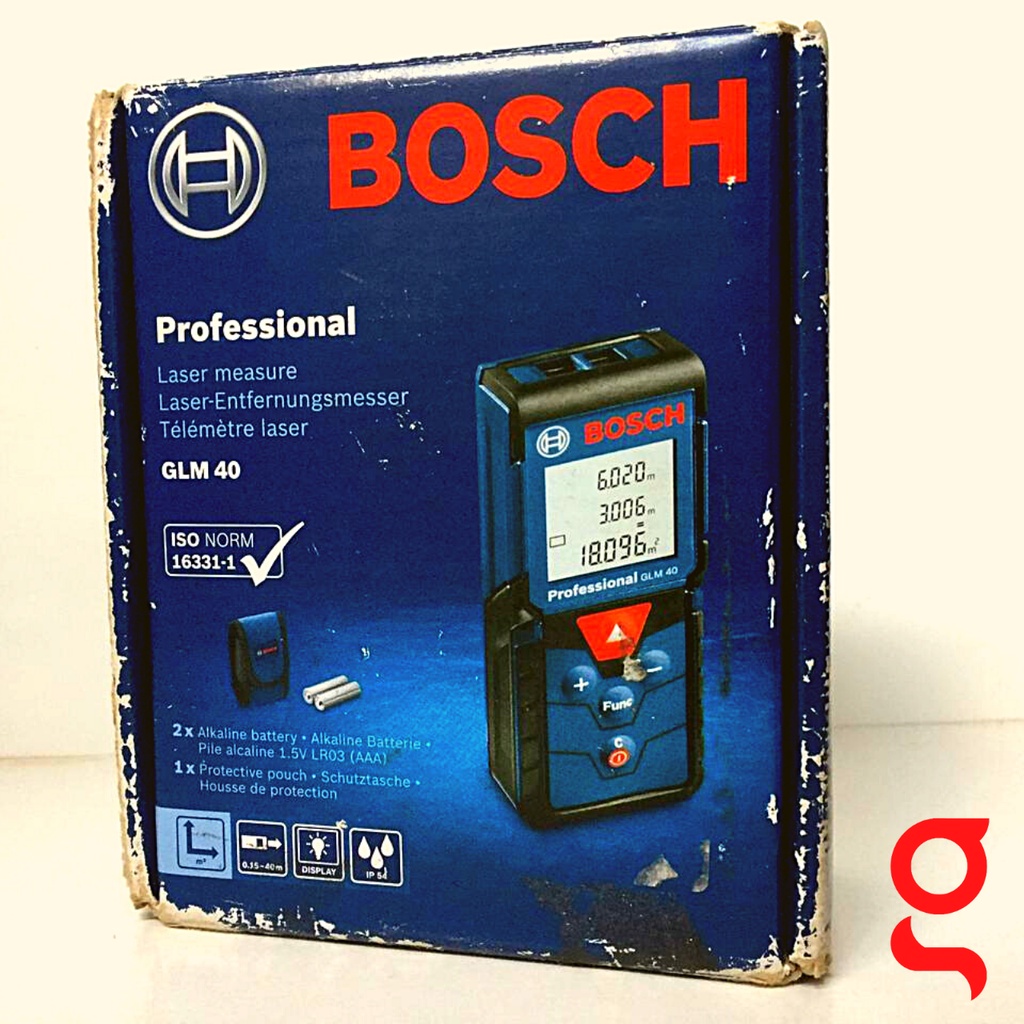 TRENA A LASER BOSCH GLM 40 - 40 METROS ALCANCE FITA MÉTRICA MEDIDOR DE ...
