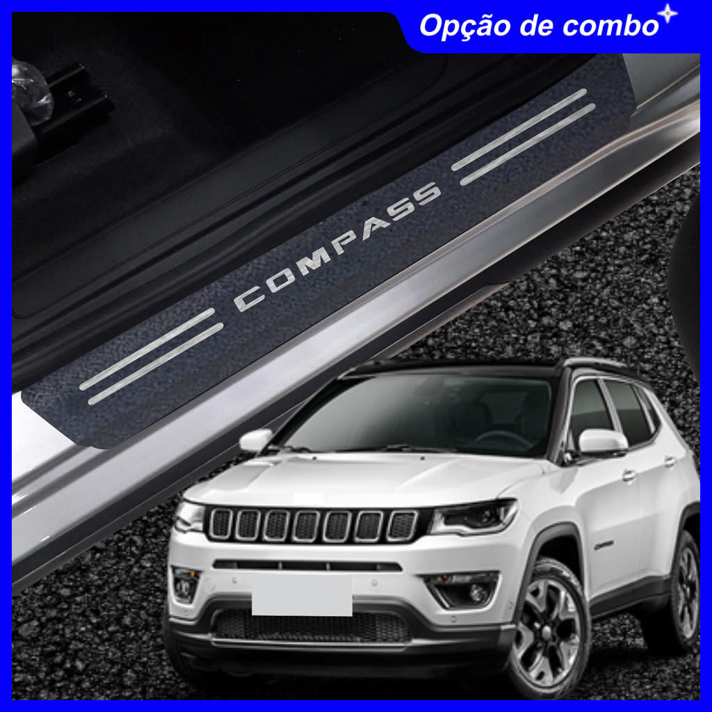 Soleira Jeep Compass Kit 8 Peças | Shopee Brasil