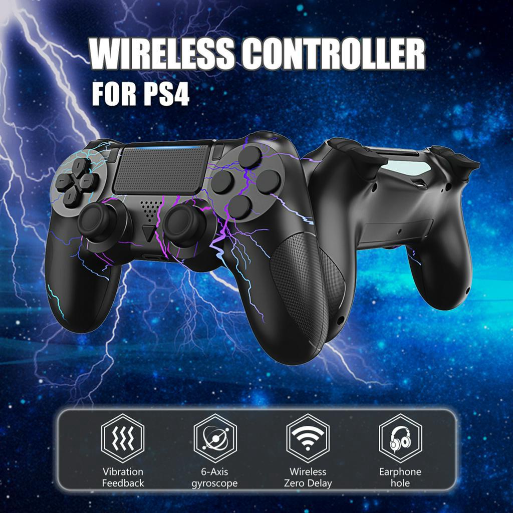 Controlador Sem Fio PS4 Com Cabo RGB light/USB Vibração/Controle De ...