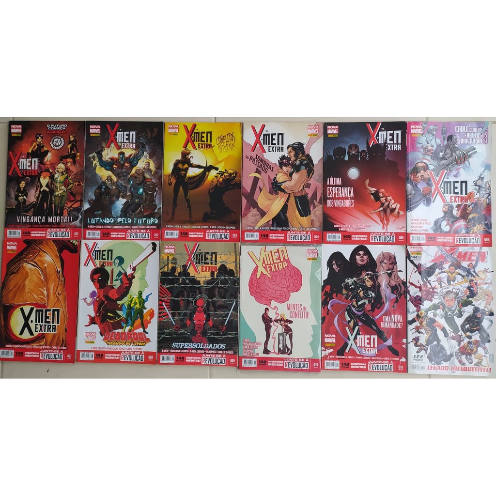 X-MEN EXTRA - NOVA MARVEL (formato brochura) n° 1 a 11 + X-MEN EXTRA n ...