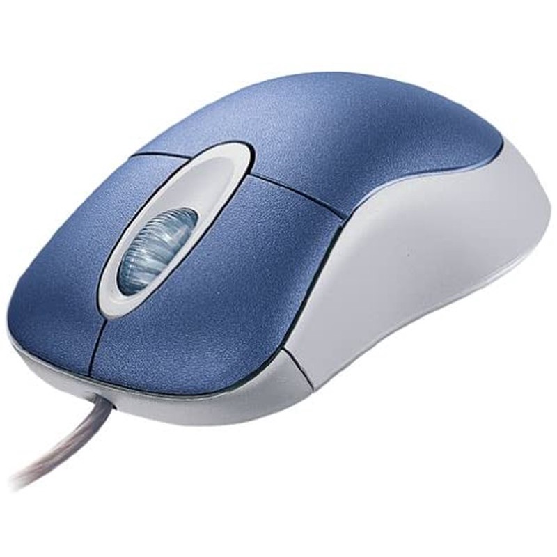 Mouse Microsoft ps2 blue optical | Shopee Brasil