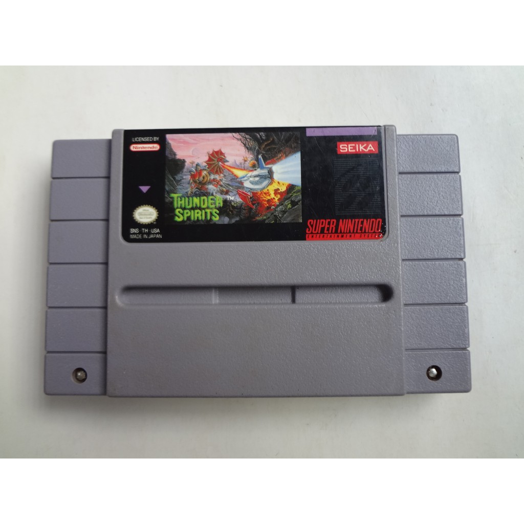 Thunder Spirits SNES Super Nintendo Original #1836 | Shopee Brasil
