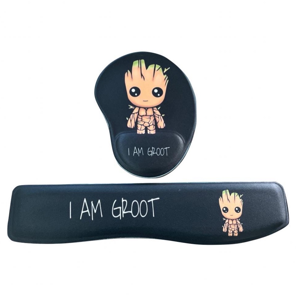 Mouse Pad + Apoio de Punho ergonômico Baby Groot Ref.KT 20 | Shopee Brasil