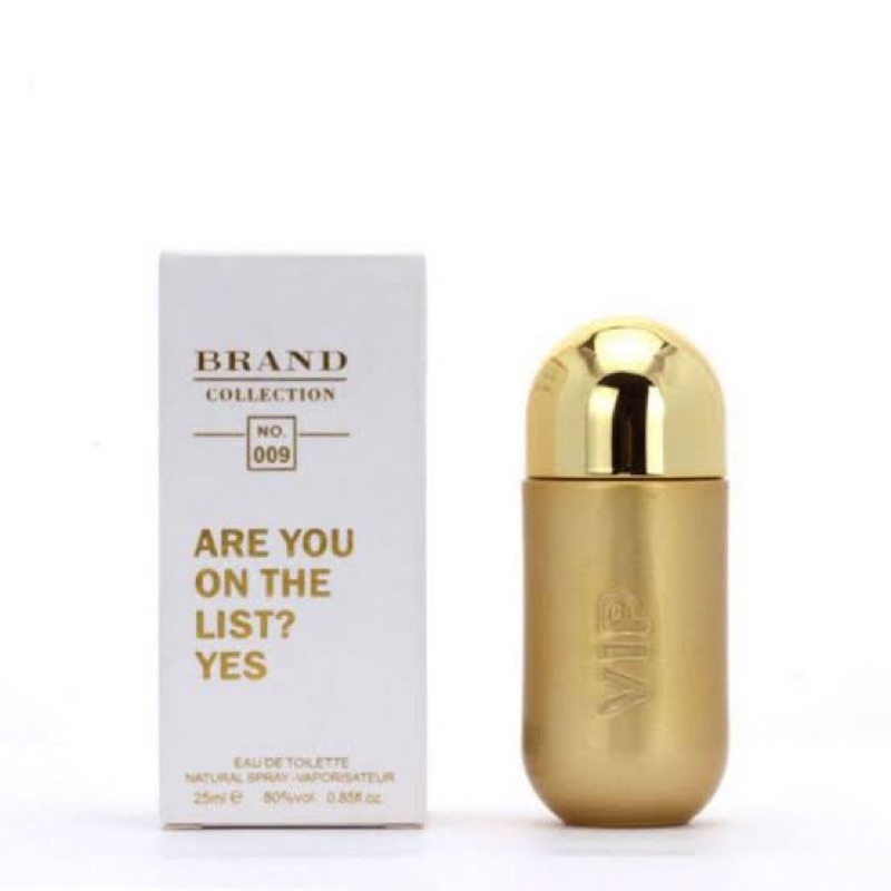 Perfume Brand Collection No.009 — Fragrância: 212 Vip Feminino com seli ...