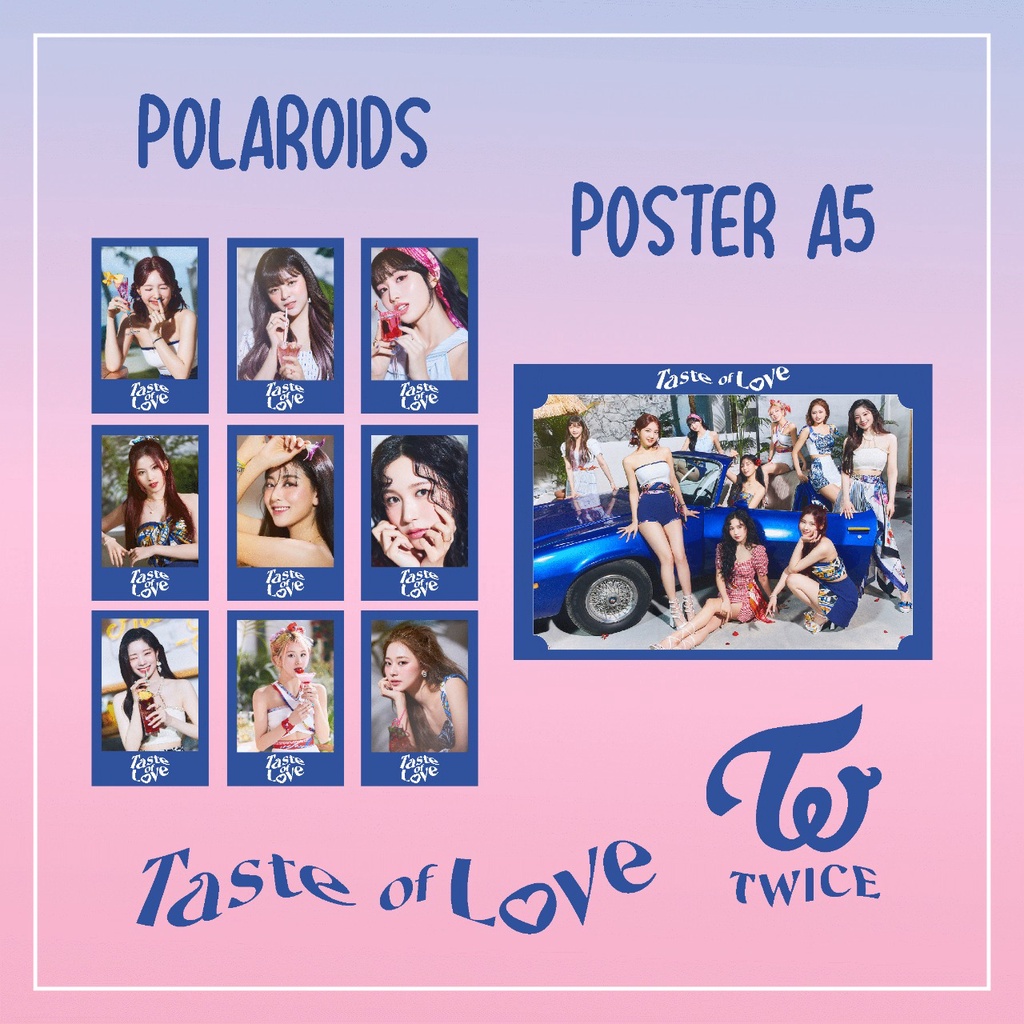 Polaroids/Twice/Fanmade/PosterA5/GirlGroup/kpop/Momo/Tzuyu/Sana/Mina/Jihyo/Nayeon/Jeongyeon ...