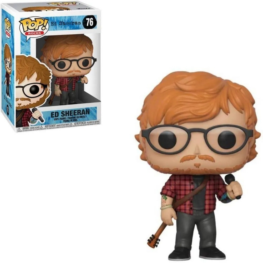 Funko Pop! Rocks Ed Sheeran 76 + Nf | Shopee Brasil