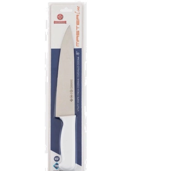 Faca de Cozinha Profissional 8 Master Line Branco - Mundial | Shopee Brasil