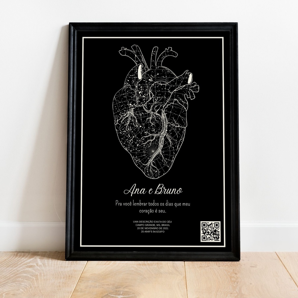 Quadro - Mapa das estrelas / Mapa Estelar / Meu Céu / Mapa Celeste ...
