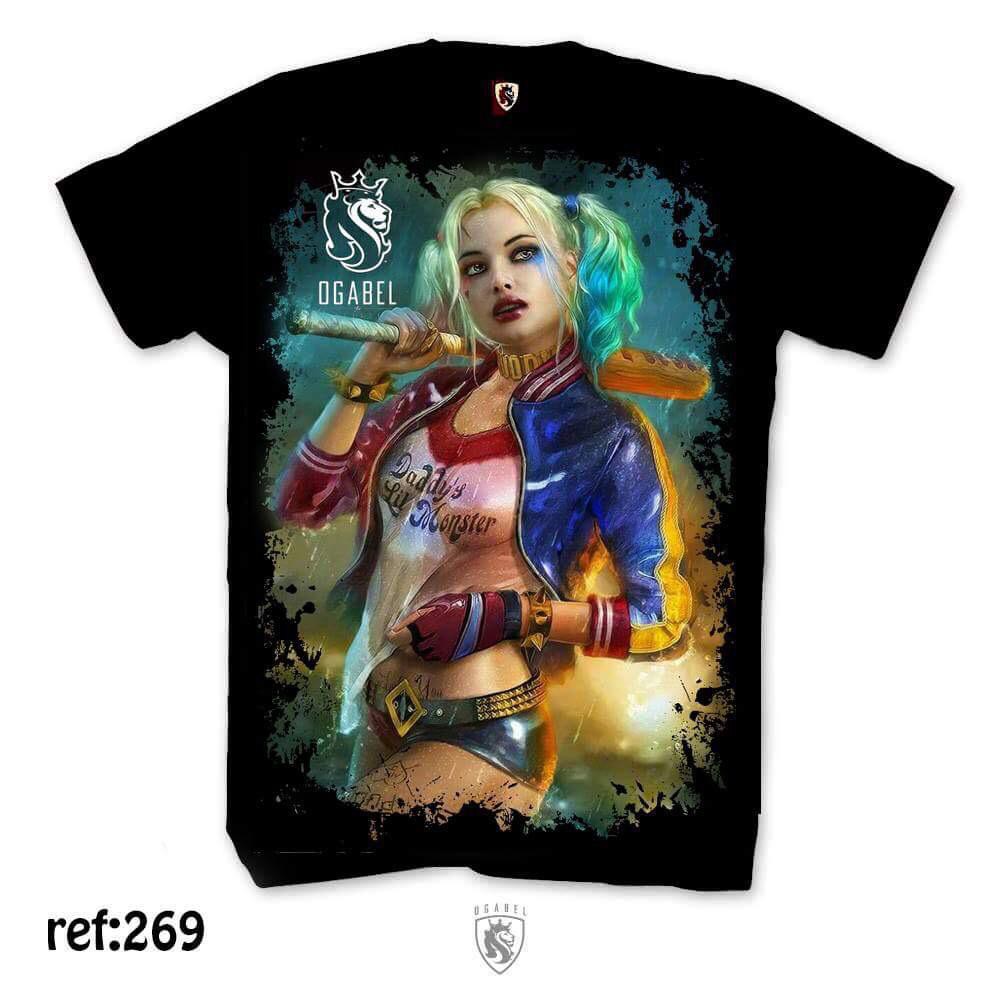 Kit 5 Camisa Camiseta Ogabel Caveira Desenho Coringa Promoção | Shopee ...