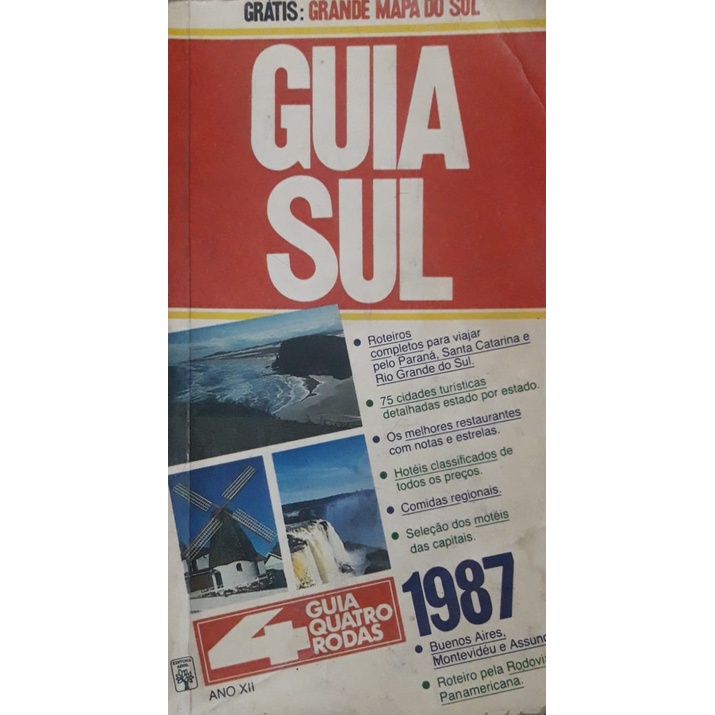 Guia Sul - Quatro Rodas - 1987 | Shopee Brasil