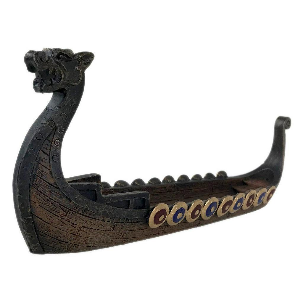 Kit 10 Barco Viking Incensário feito em Resina | Shopee Brasil