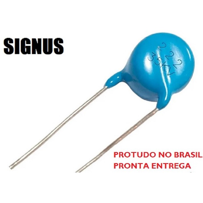 03 Unidades Capacitor Ceramico Alta Tensao 222(2200pf) 35kv N4700 ...