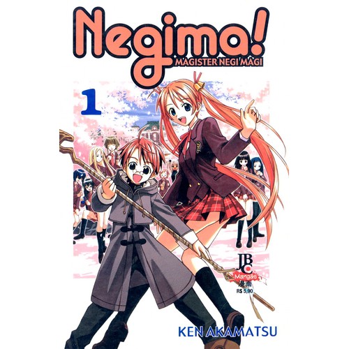Lote mangás negima volume 1,2 e 3 primeira edição jbc | Shopee Brasil