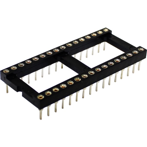 SOQUETE TORNEADO 32 PINOS LARGO PARA CIRCUITO INTEGRADO 1 PEÇA SUPER ...