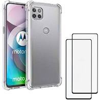 Kit Capa Capinha MOTO G5G PLUS Queda Borda Reforçadas + Película de ...