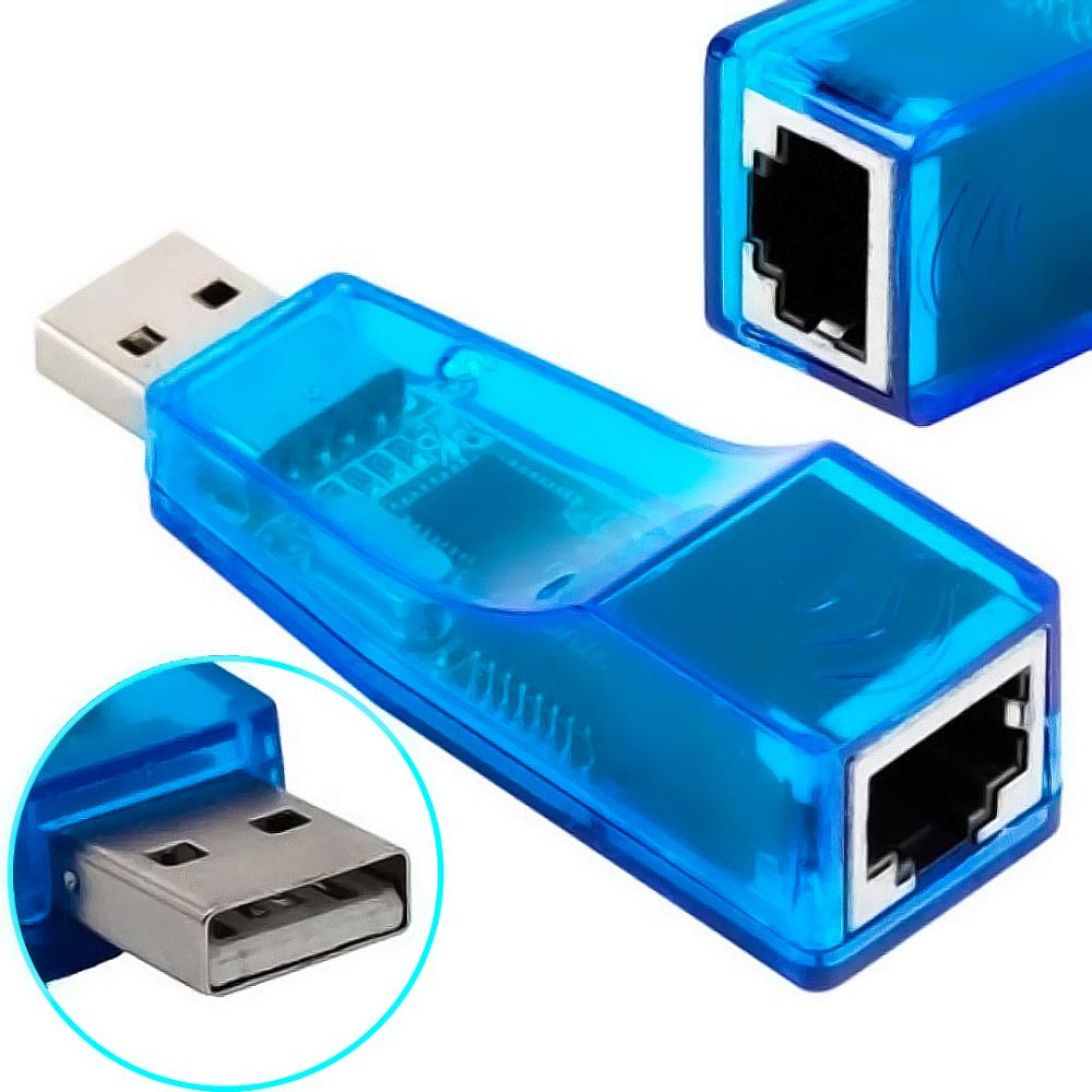 Adaptador USB 2.0 P/ Rede RJ45 Chipset Realtek 10/100Mbps | Shopee Brasil
