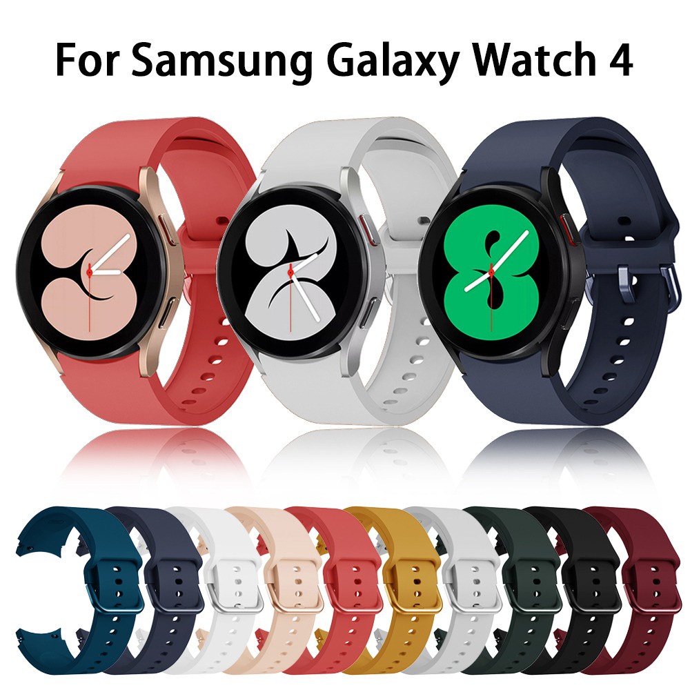 Pulseira de silicone com fecho Samsung Watch 7 FE 6 4 5 pro Classic 42-46mm Galaxy Watch4 40 ...
