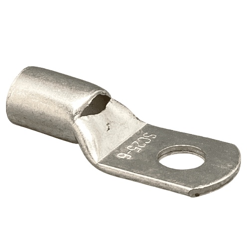 Terminal de Compressão Olhal 25mm Cobre Estanho Terminal Argola Bateria ...