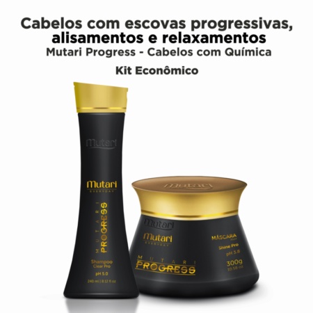 Kit para Cabelos com Quimica - Progressiva Mutari | Shopee Brasil