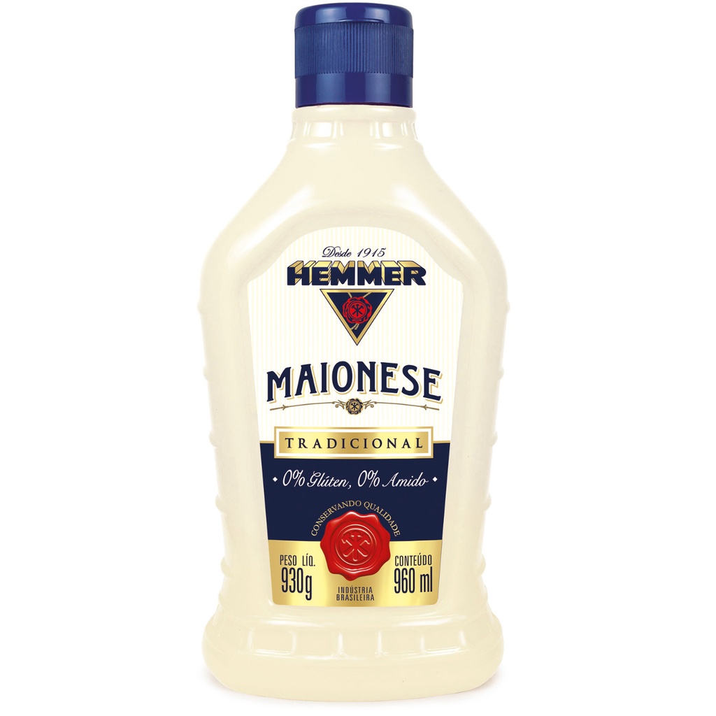 Maionese Tradicional 930g - Hemmer | Shopee Brasil