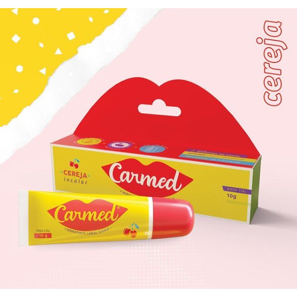Hidratante Labial de Cereja Carmed 10g | Shopee Brasil