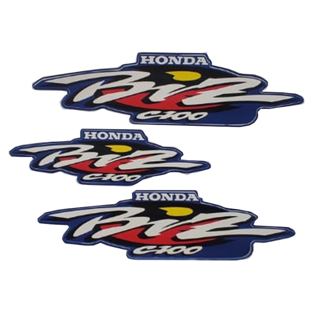 Kit Adesivo Jogo Faixas Moto Honda Biz 100 2001 Ks Azul | Shopee Brasil