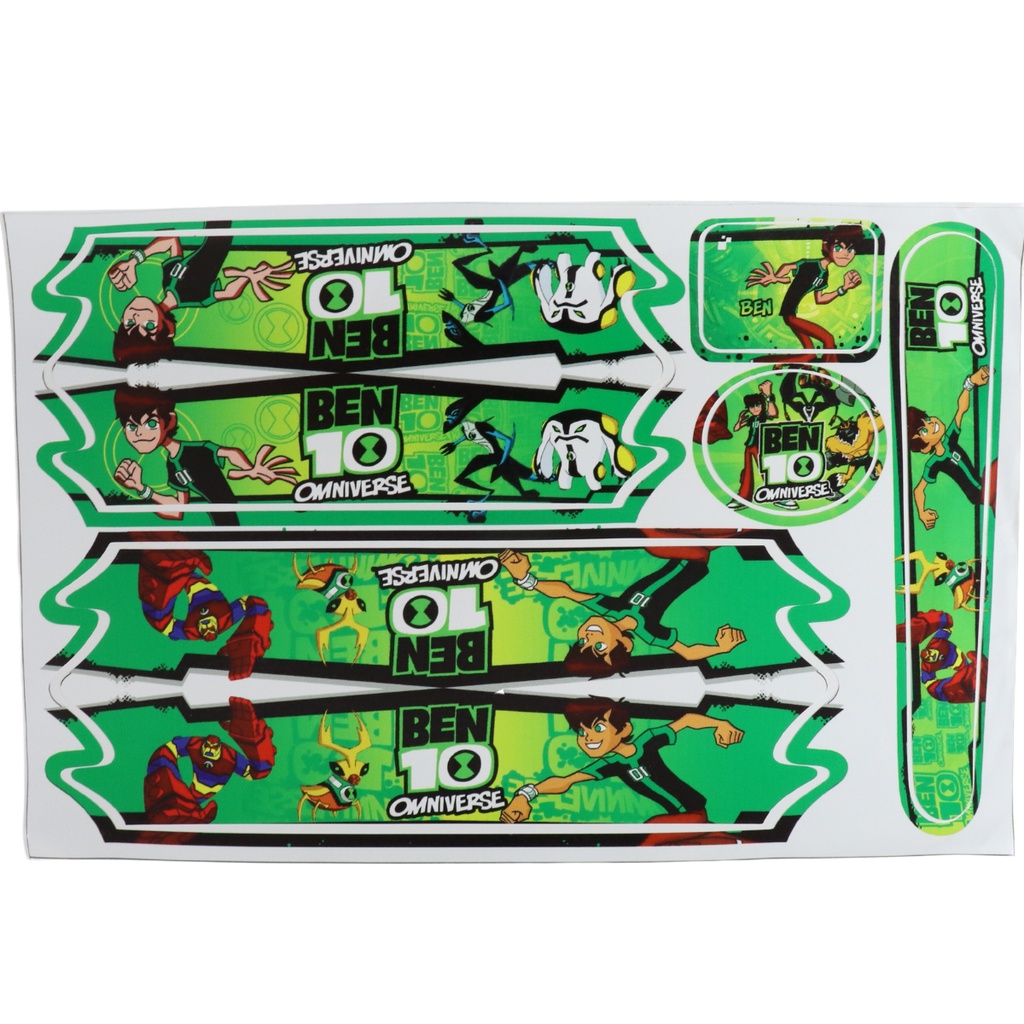 Adesivos Bike Infantil Cartela BEN 10 Bicicleta Aro 14/16/20 | Shopee ...